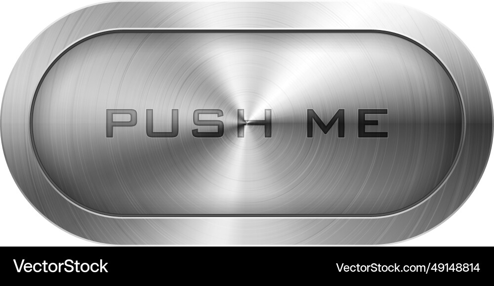 High detailed of metallic button Royalty Free Vector Image
