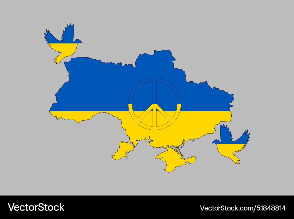 Map of the ukraine Royalty Free Vector Image - VectorStock