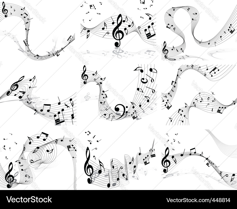 Notes staff Royalty Free Vector Image - VectorStock