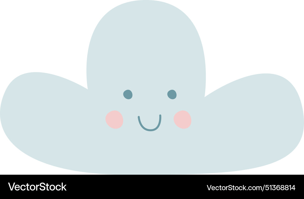 Sky cloud character Royalty Free Vector Image - VectorStock