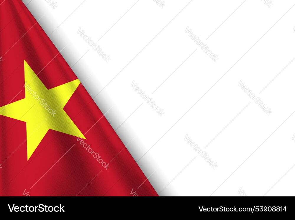 Vietnam flag with original color Royalty Free Vector Image