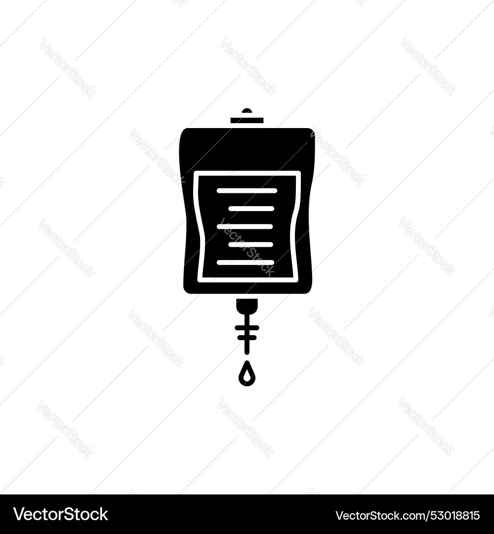Blood transfusion icon set donate medical Vector Image