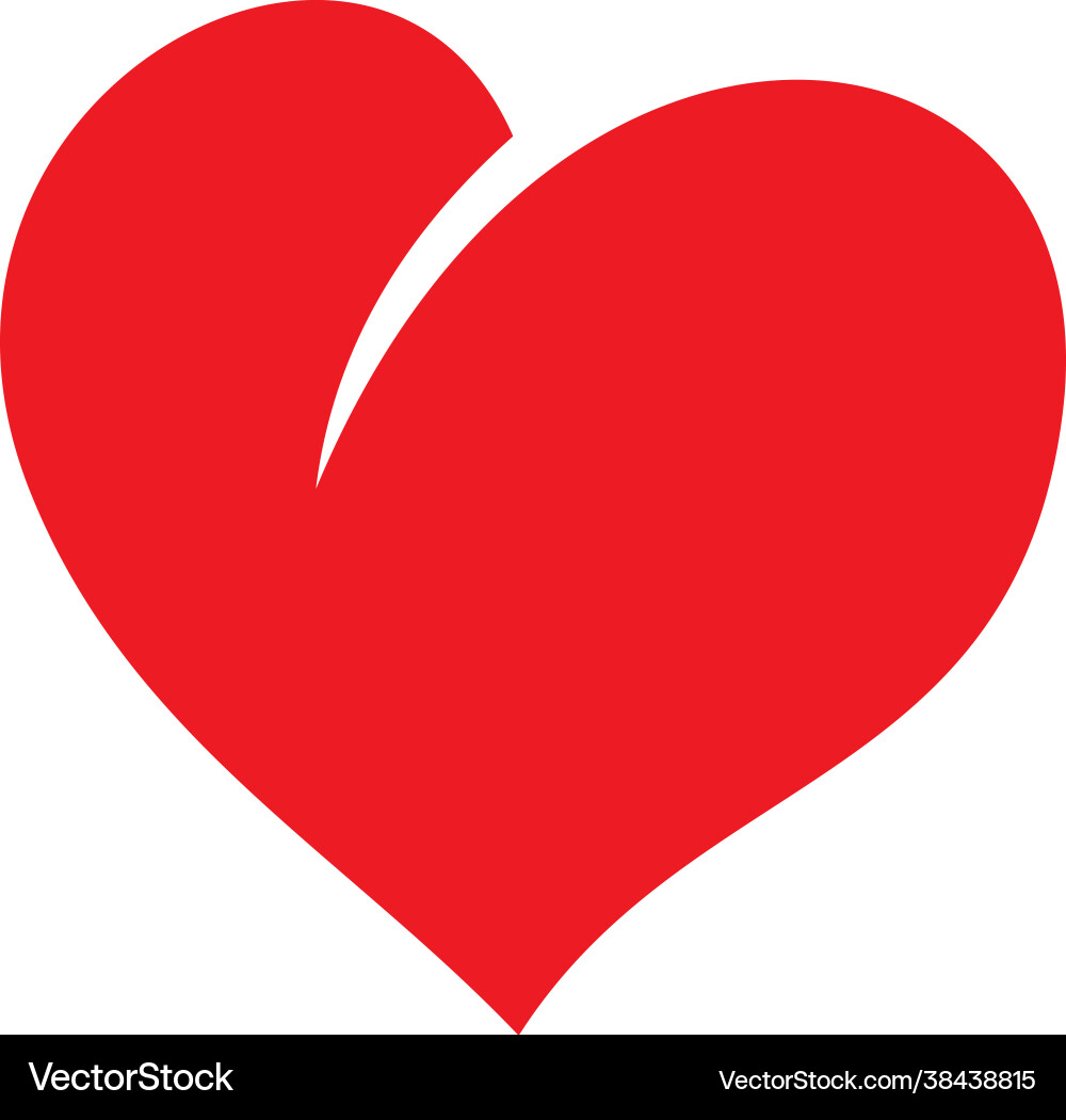 Simple heart icon Royalty Free Vector Image - VectorStock