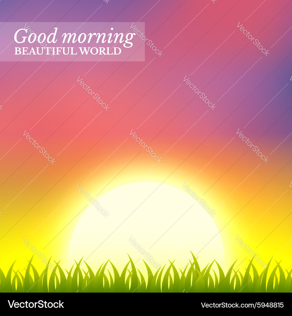 Sunrise Royalty Free Vector Image - VectorStock