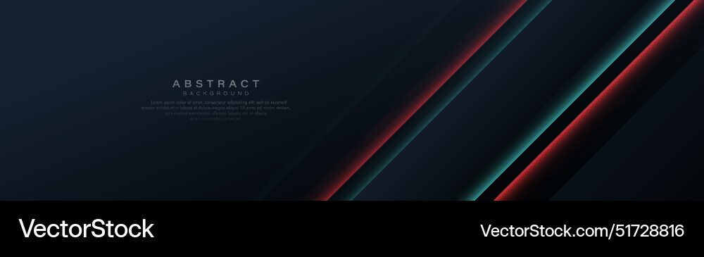 Abstract dark background with blue and red Vector Image
