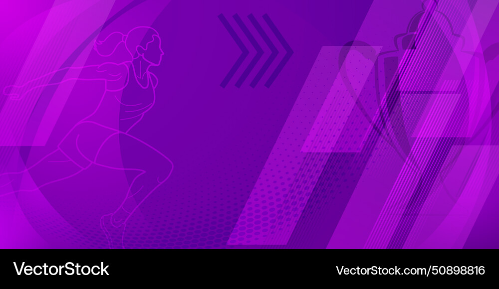 Runner themed background Royalty Free Vector Image