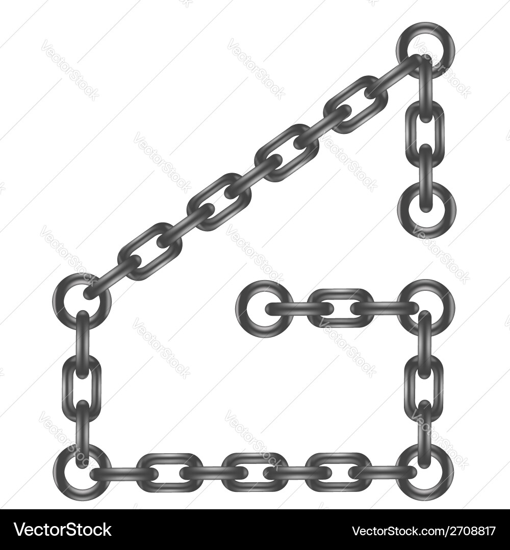 Chain letter g Royalty Free Vector Image - VectorStock