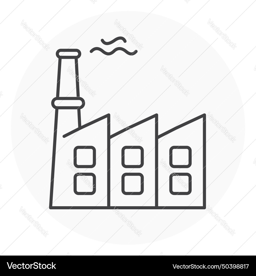 Manufacturing factory icon design Royalty Free Vector Image
