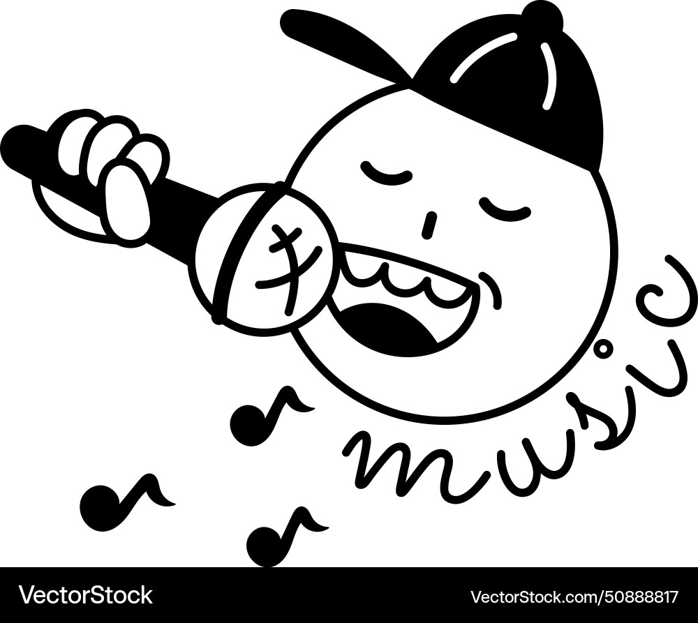 Music singing Royalty Free Vector Image - VectorStock