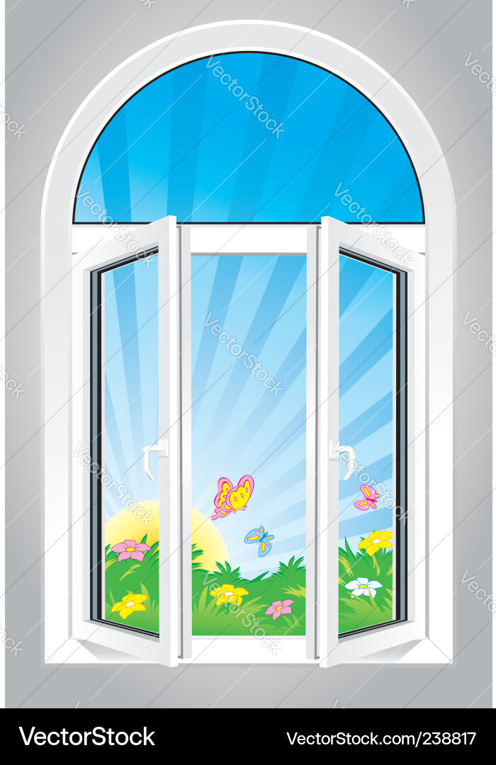 Open window Royalty Free Vector Image - VectorStock