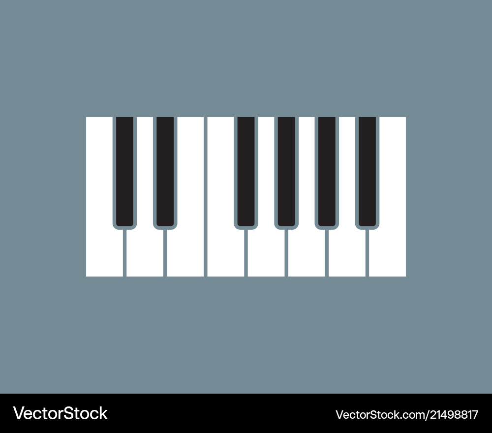 Piano keys Royalty Free Vector Image - VectorStock