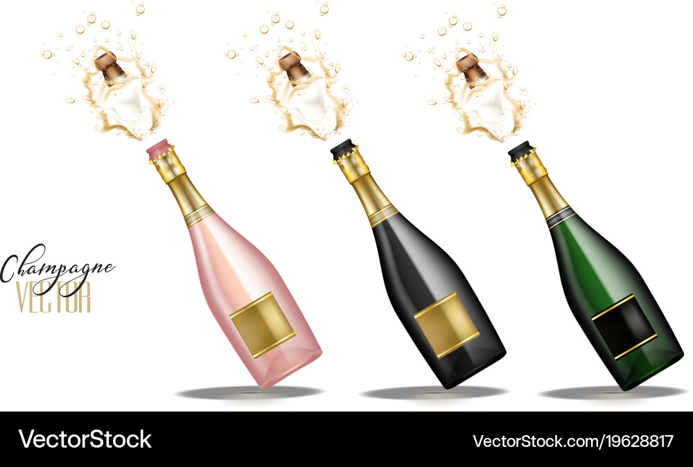 Champagne Bottle Popping Vector Images (over 2,400)