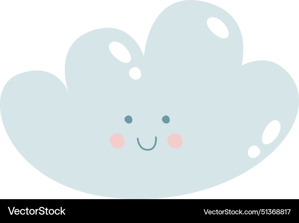 Sky cloud character Royalty Free Vector Image - VectorStock