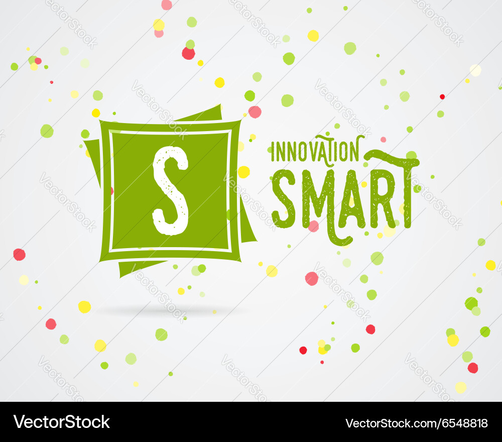 Abstrakte Innovation Logo Design Lizenzfreies Vektorbild