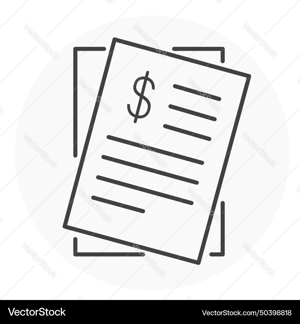 Invoices icon design Royalty Free Vector Image