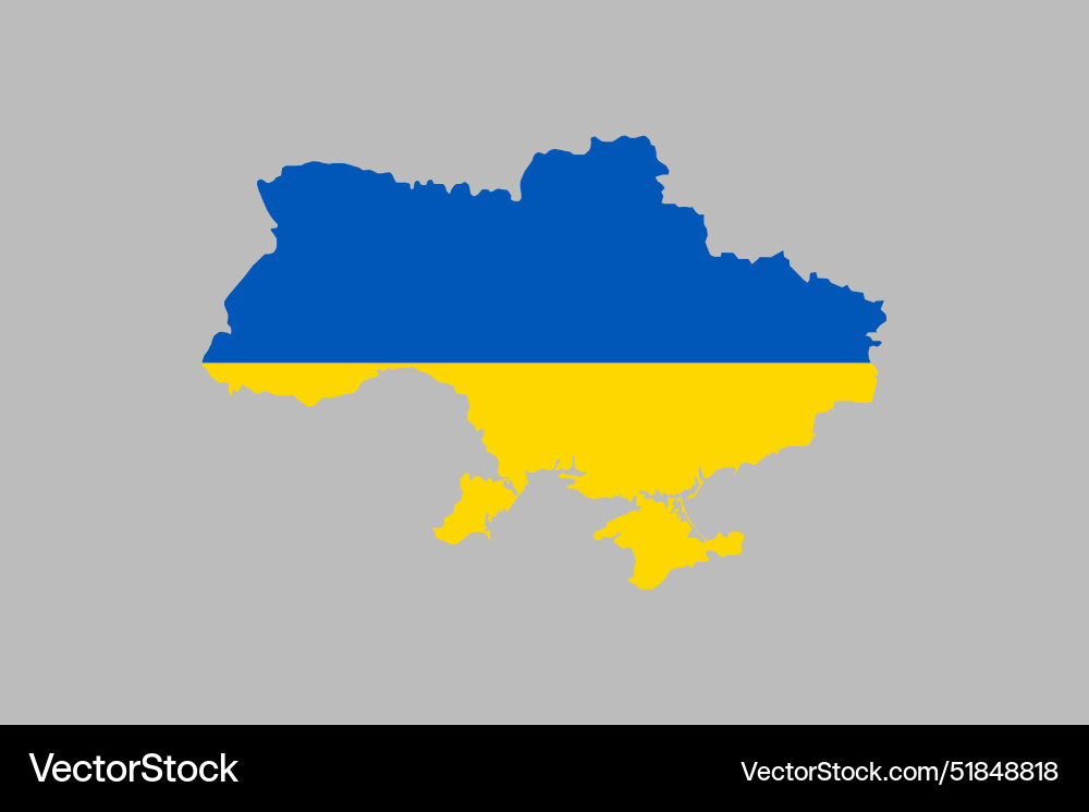 Map of the ukraine Royalty Free Vector Image - VectorStock