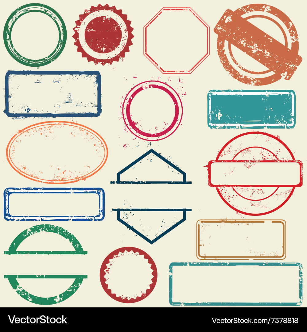 Stamps frames Royalty Free Vector Image - VectorStock
