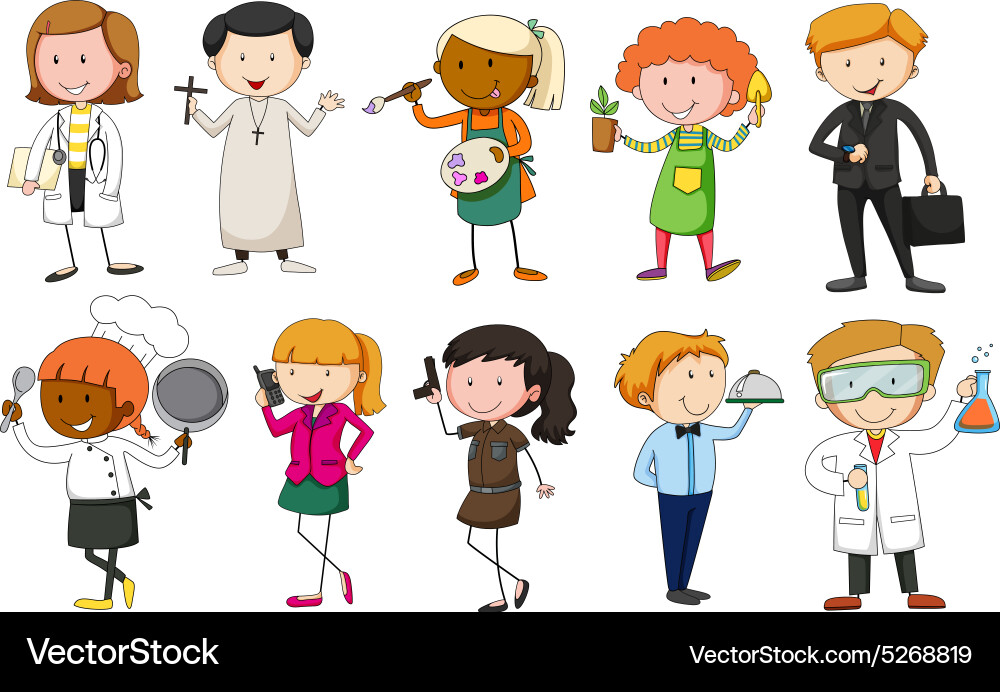 Occupation Royalty Free Vector Image - VectorStock