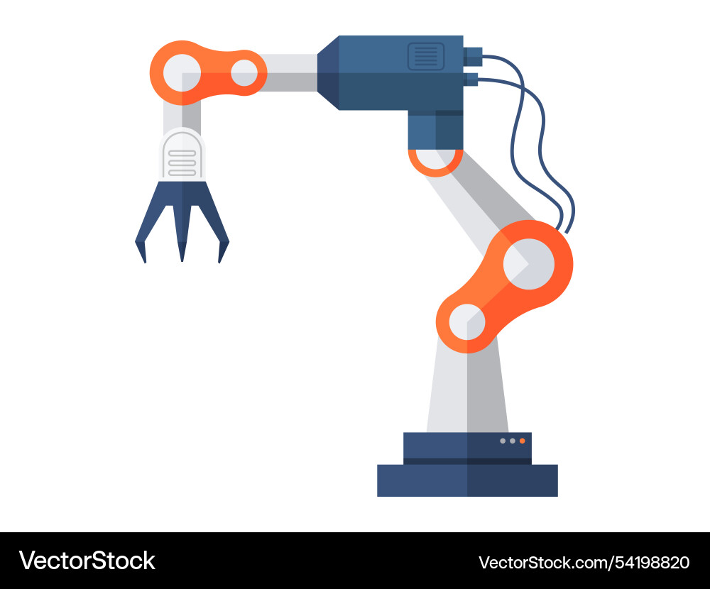 Business process automation use of robots Vector Image