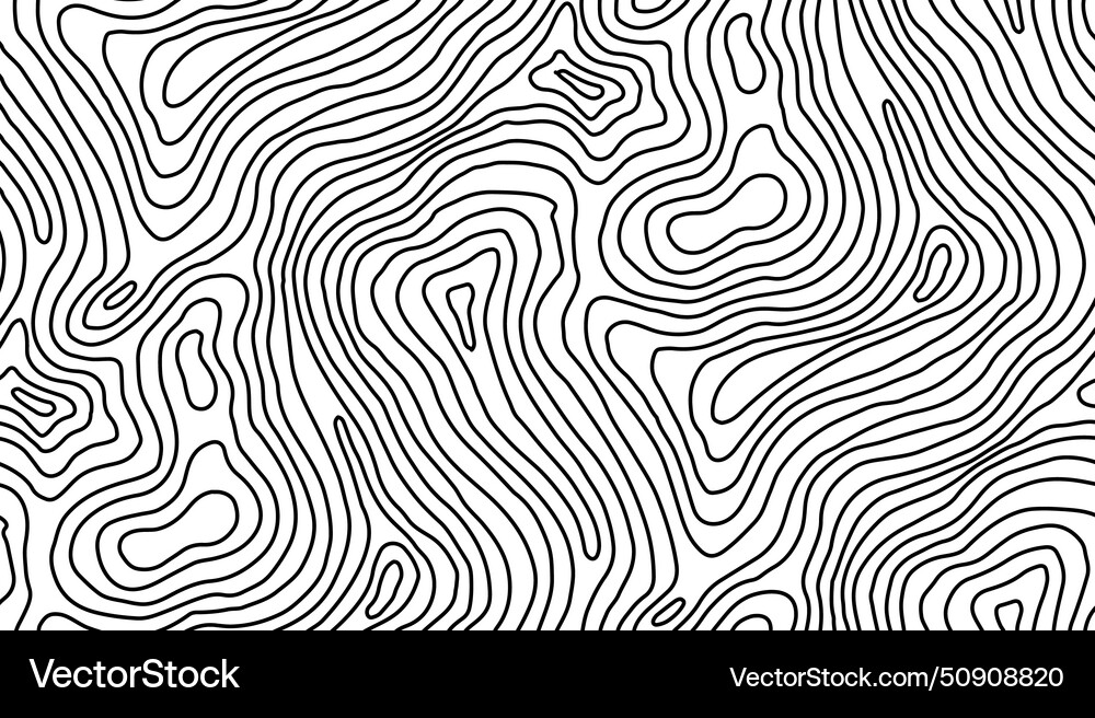 Seamless topographic map texture line topography Vector Image