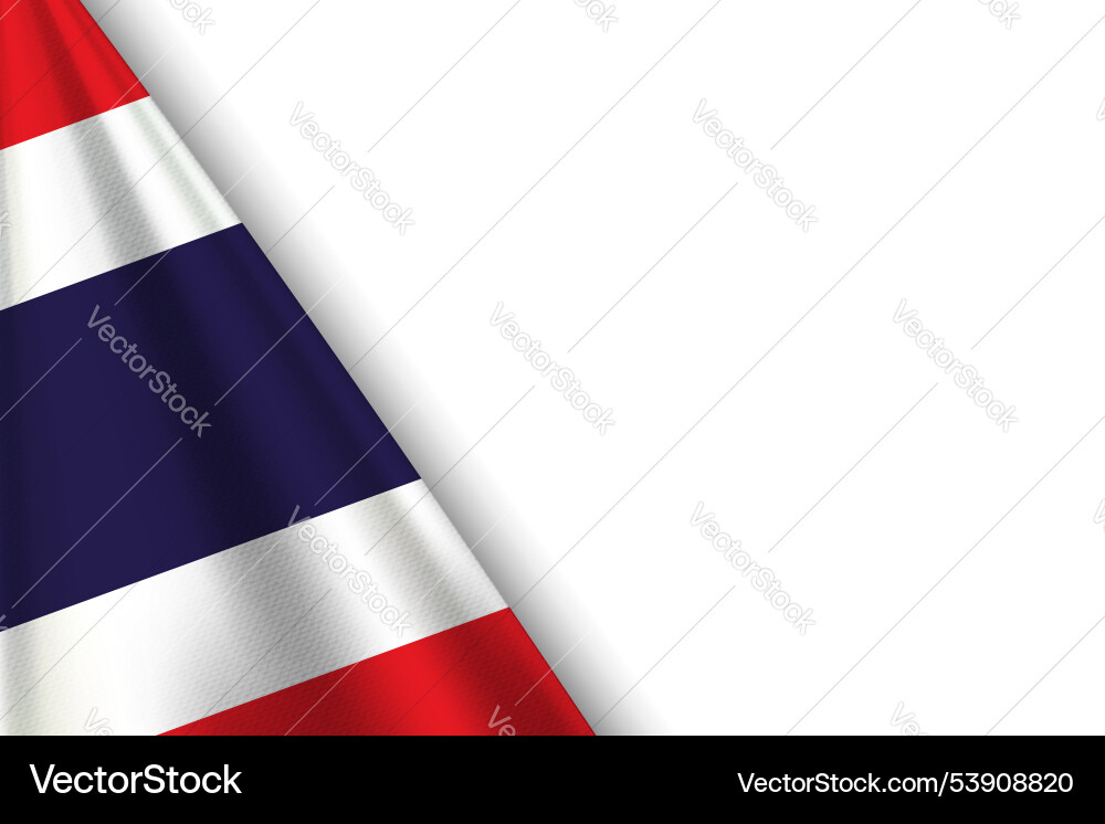 Thailand flag with original color Royalty Free Vector Image