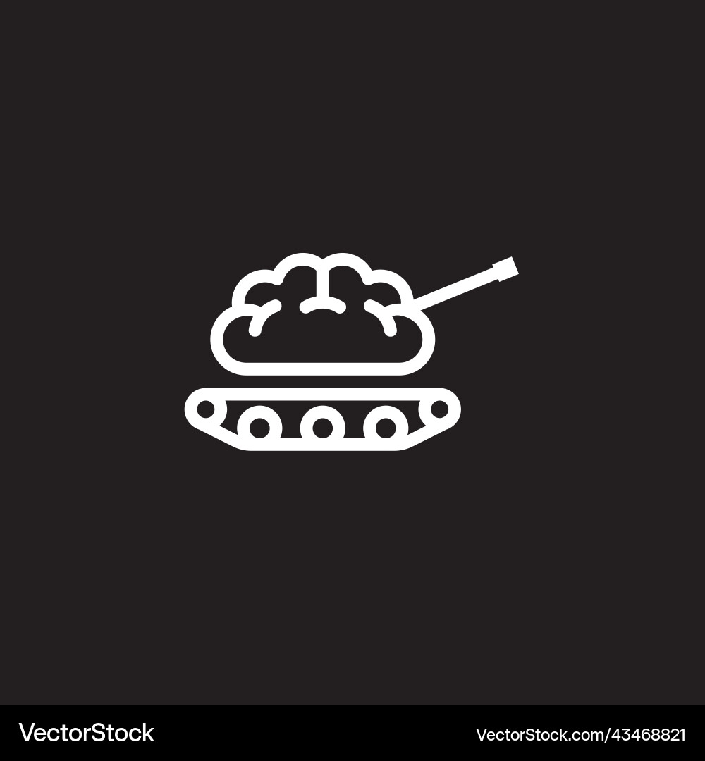 Brain tank logo design Royalty Free Vector Image