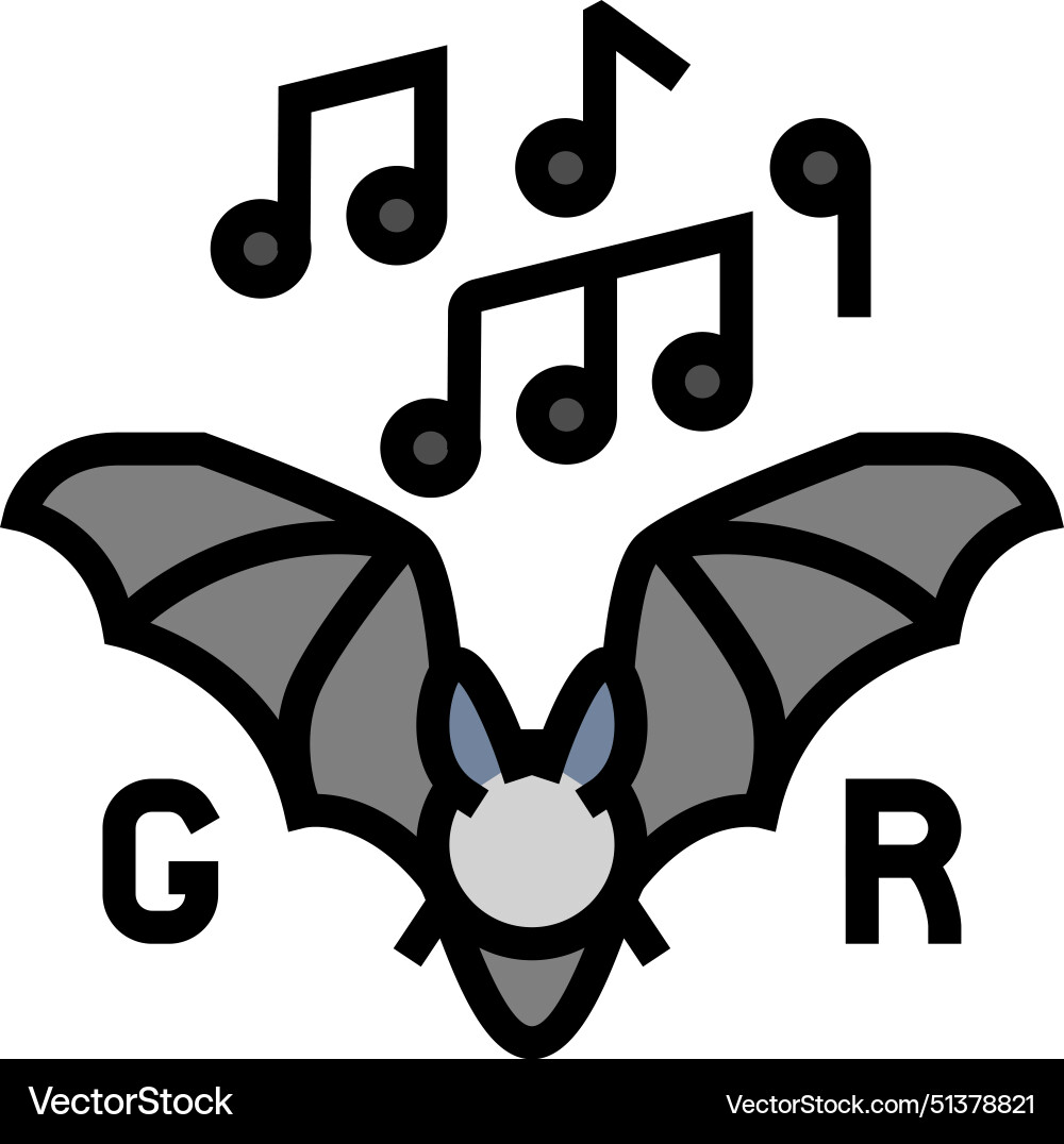 Gothic rock goth subculture color icon Royalty Free Vector