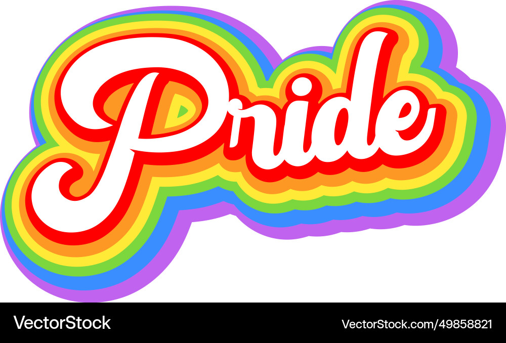 Lgbtq pride month t shirt design printable Vector Image