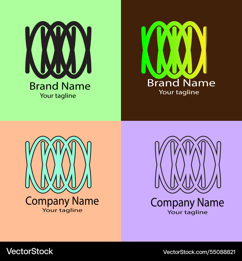 Modern logo design Royalty Free Vector Image - VectorStock