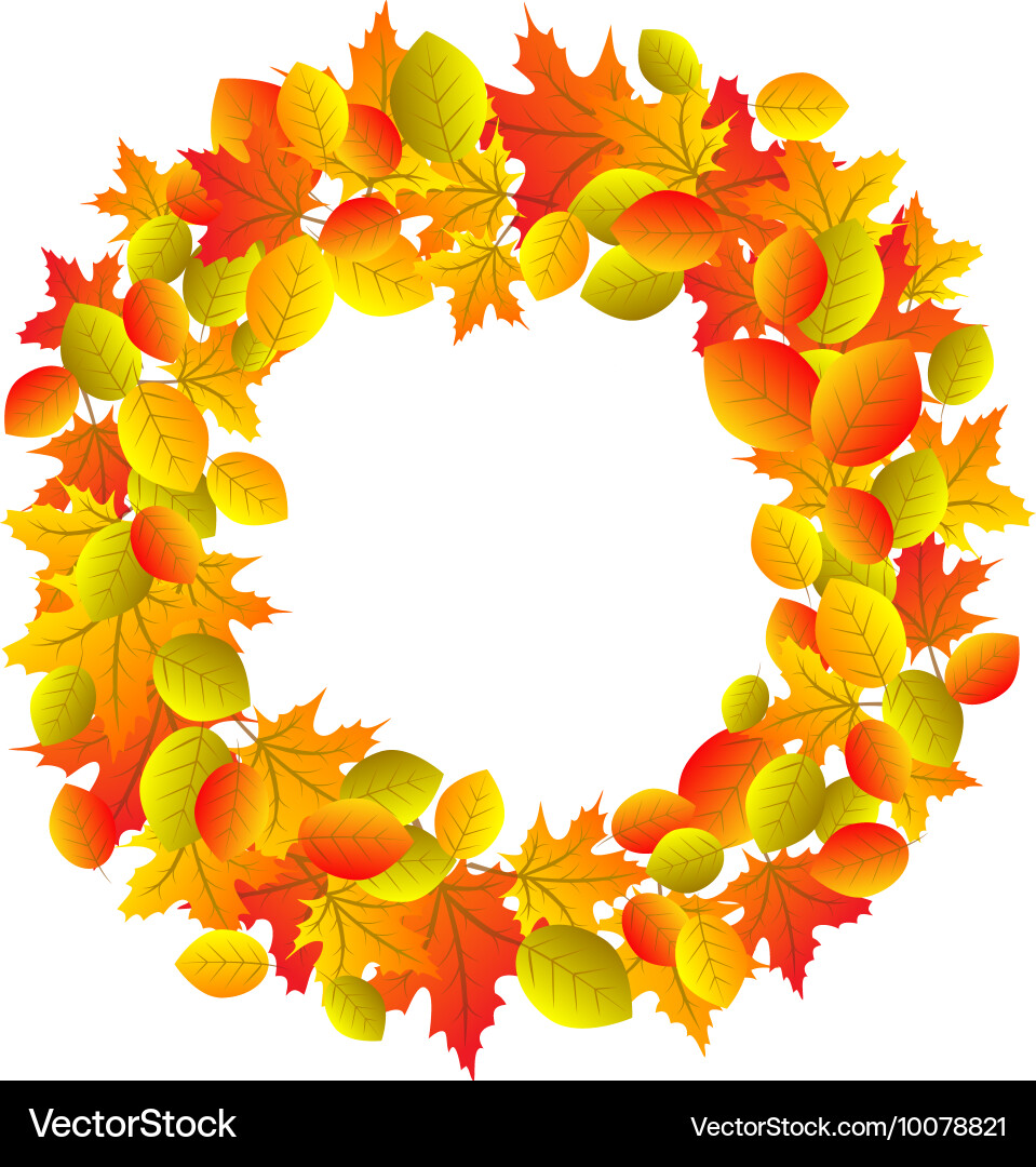 Red leaves isolated Royalty Free Vector Image - VectorStock