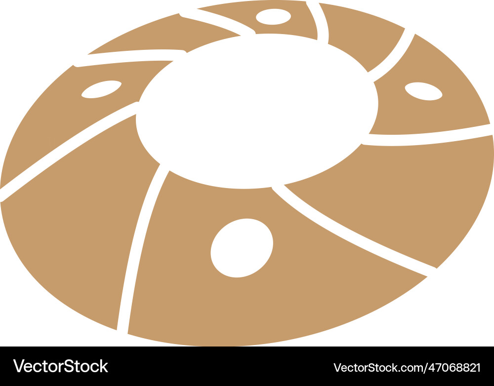 Simit icon clipart design template isolated Vector Image