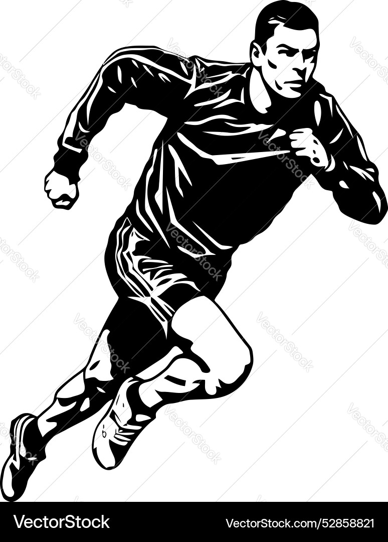 Sprintstride marathon runner icon endurance Vector Image