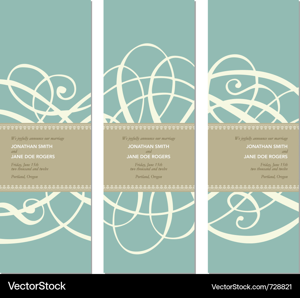 Wedding invite Royalty Free Vector Image - VectorStock