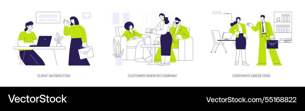 Corporate culture abstract concept Royalty Free Vector Image