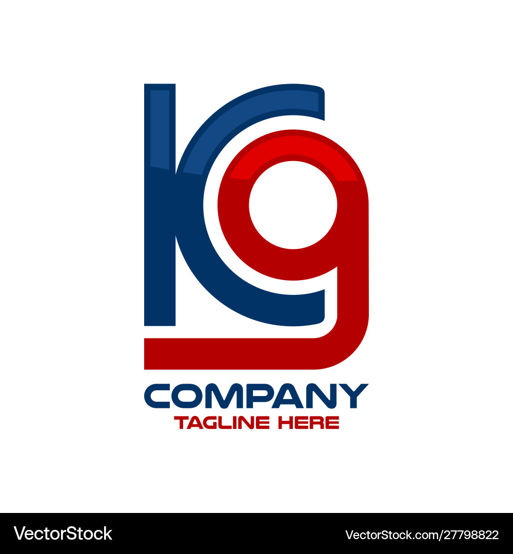 Modern letter k9 and training for dogs logo Vector Image