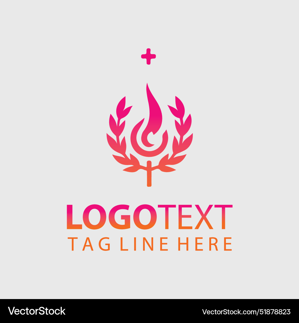 Flame piller logo Royalty Free Vector Image - VectorStock