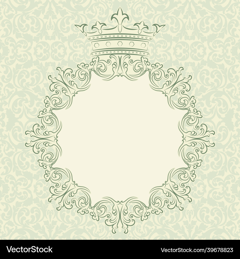 Regal Vintage Frame Royalty Free Vector Image - VectorStock