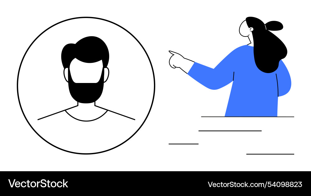 User profile selection with avatar and woman Vector Image