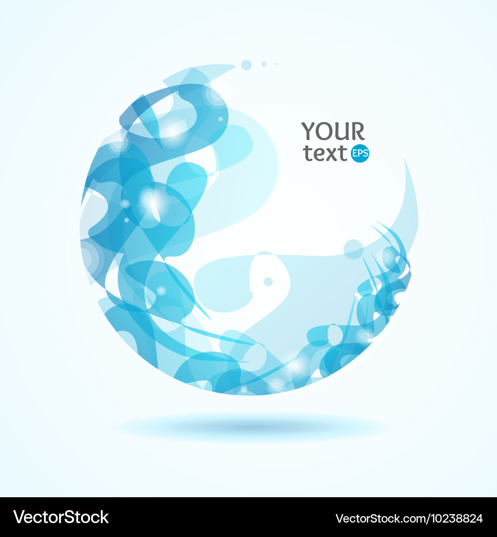 Abstract Blue Sphere Royalty Free Vector Image