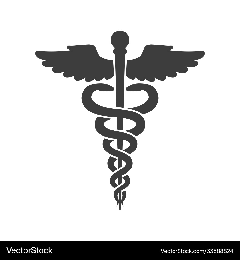 Caduceus Medical Symbol Royalty Free Vector Image
