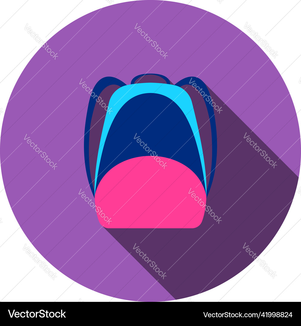 School rucksack icon Royalty Free Vector Image