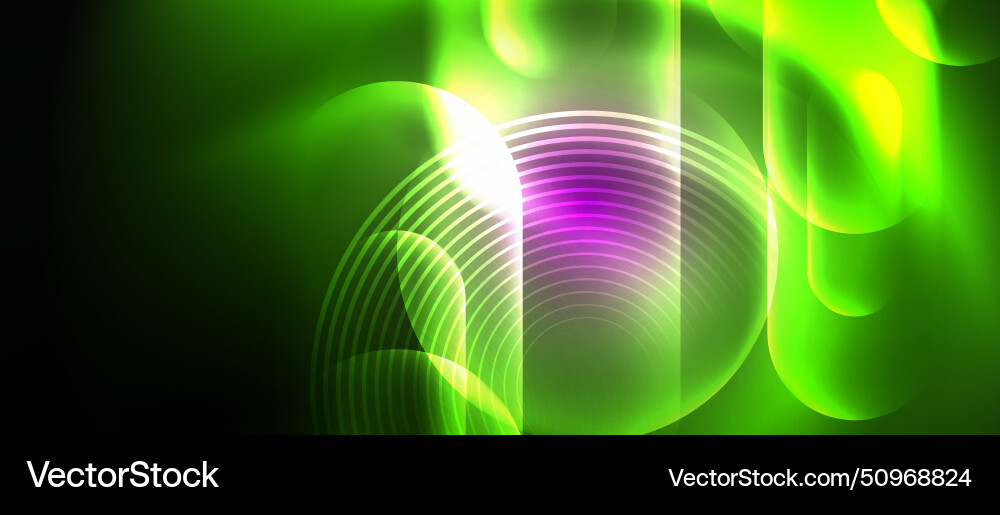 Shiny color neon glowing design Royalty Free Vector Image