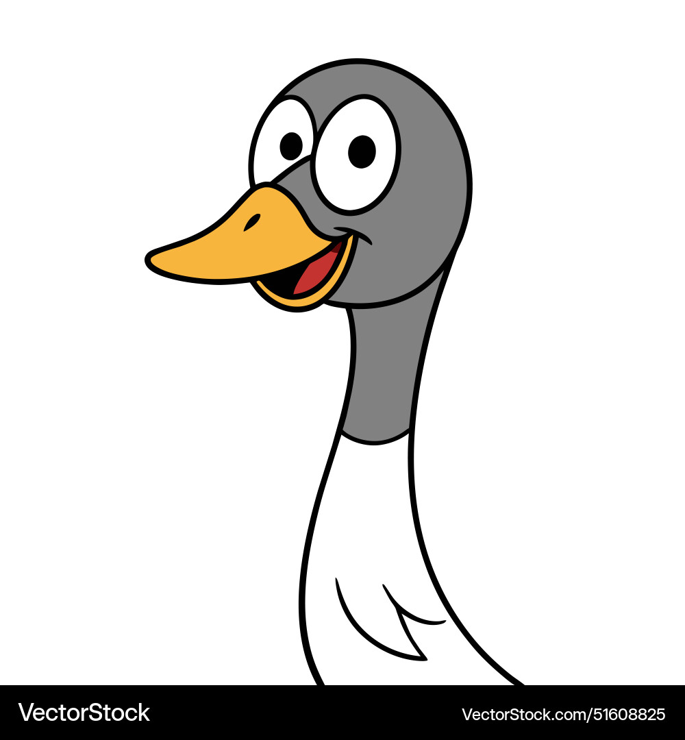 Barnacle goose smiles icon Royalty Free Vector Image