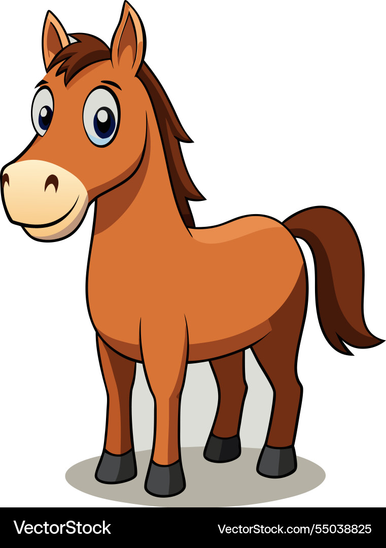 Cartoon horse Royalty Free Vector Image - VectorStock
