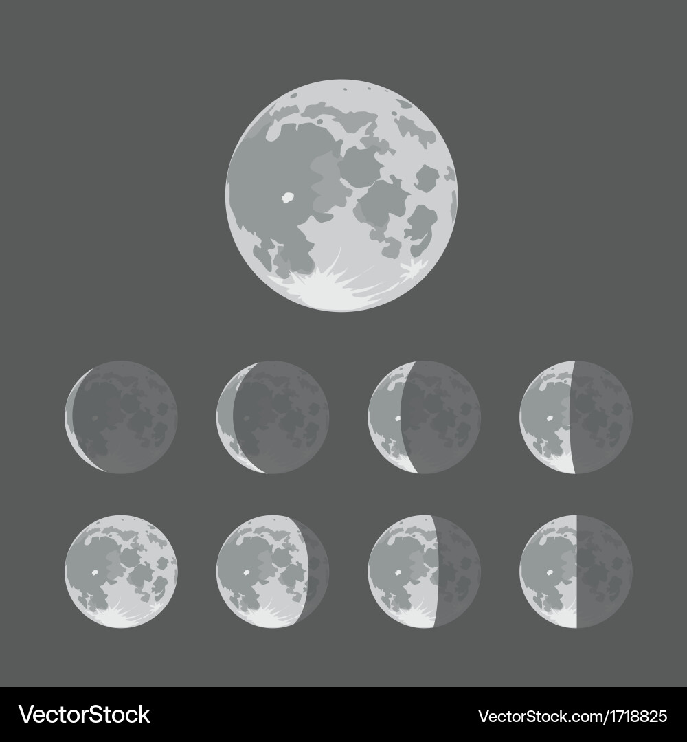 Moon Royalty Free Vector Image - VectorStock