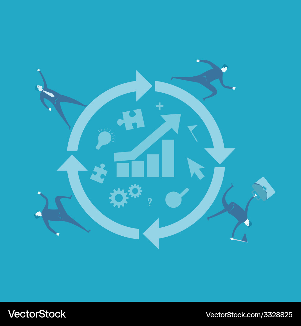 Process improvement Royalty Free Vector Image - VectorStock