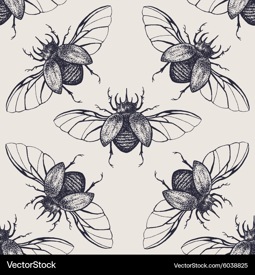 Vintage Insect Wing Pattern Royalty Free Vector Image