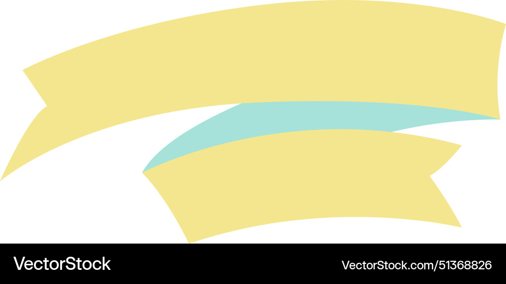 Title ribbon stripe Royalty Free Vector Image - VectorStock