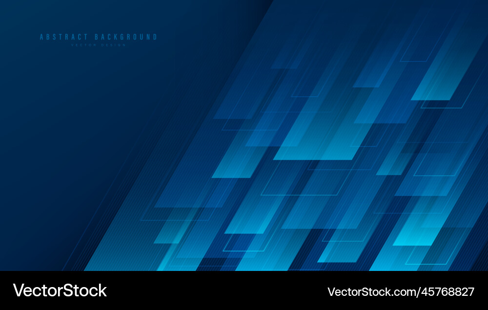 Abstract blue diagonal geometric overlay layer Vector Image