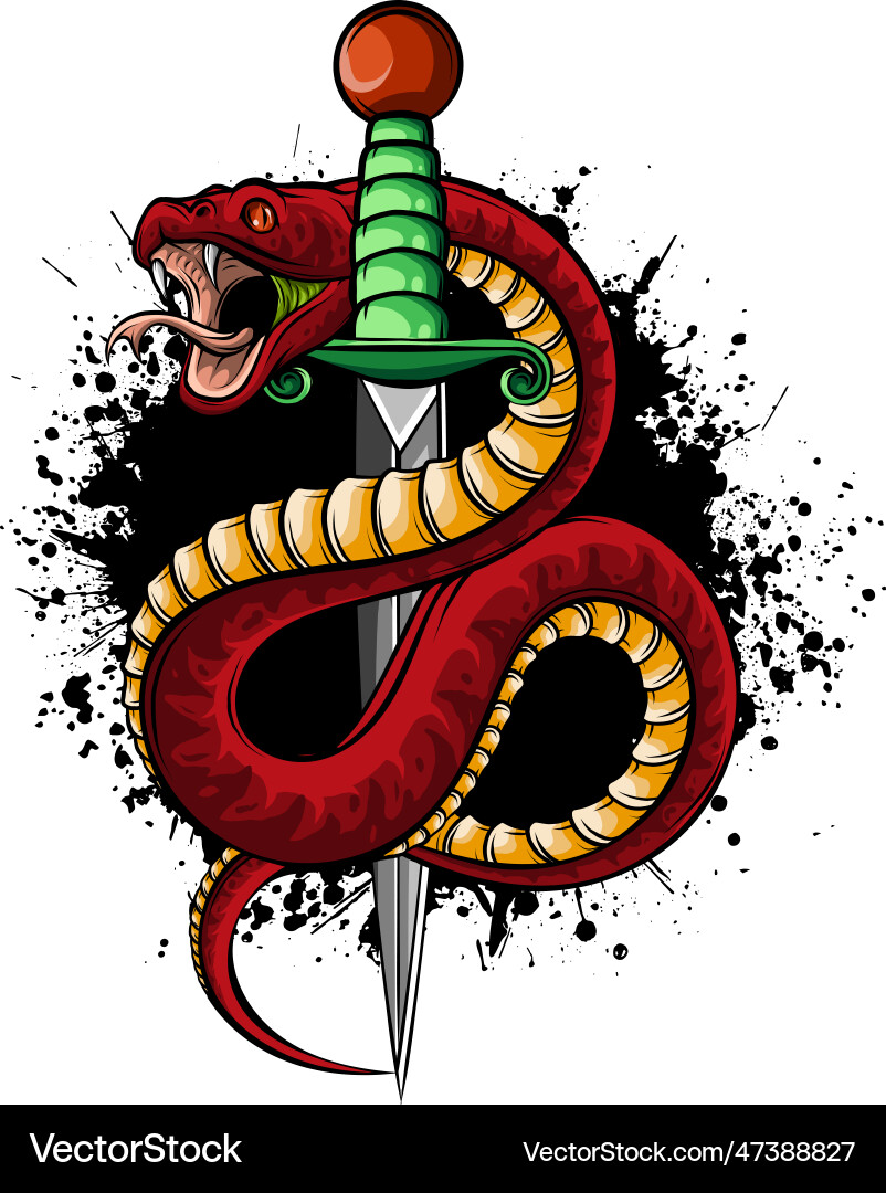 Detailed Snake Illustration Royalty Free Vector Image